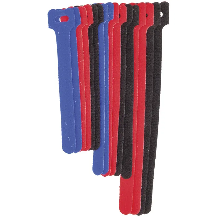 Mixed Hook and Loop Cable Ties Pack of 16 | Jaycar Australia