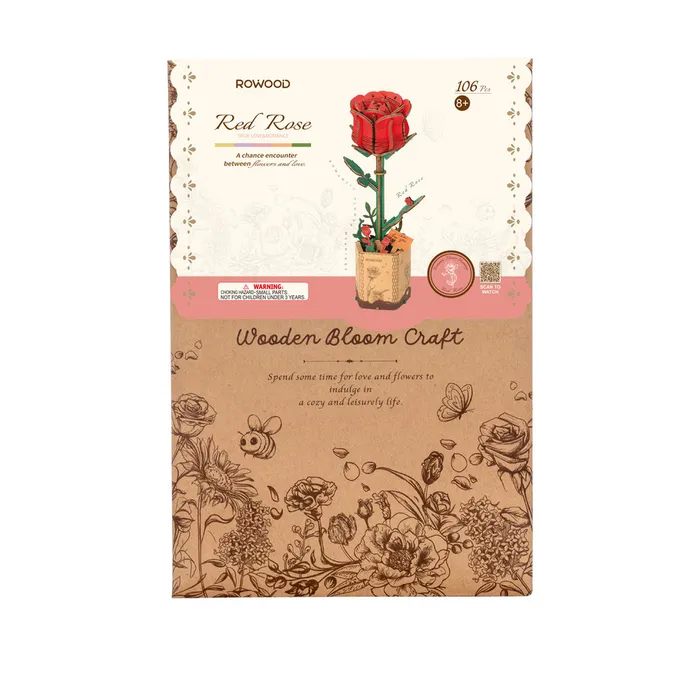 Wooden DIY Red Rose Craft ROKR | Jaycar Australia