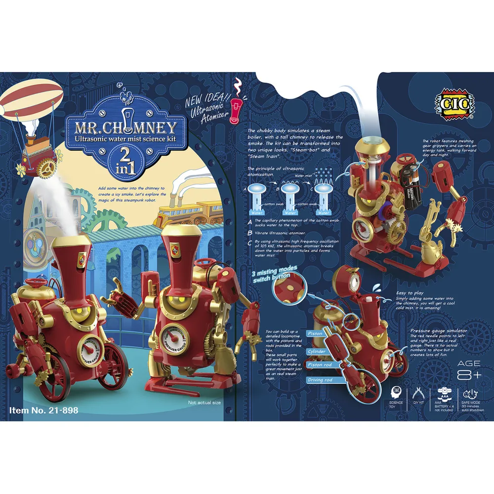 Mr. Chimney 2 in 1 Ultrasonic Water Mist Science Kit | Jaycar Australia