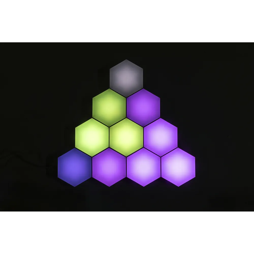 Smart RGB LED Hex Panel Kit 10pk | Jaycar Australia