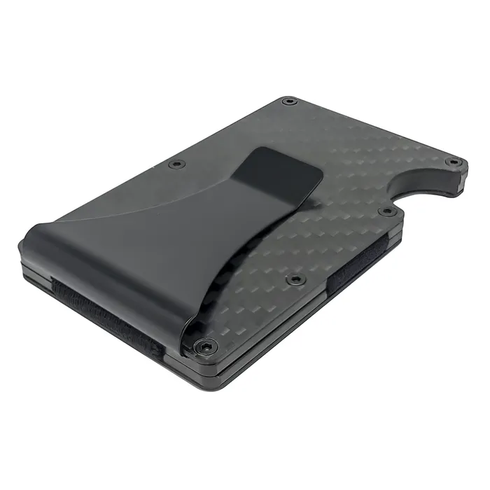 Carbon Fibre and Aluminium Card Holder with RFID Blocker | Jaycar Australia