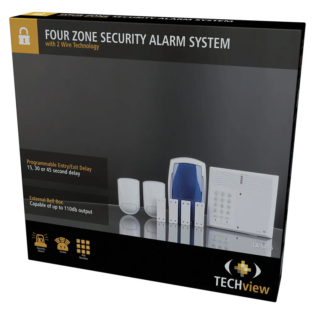 Four Zone Security Alarm System with 2 Wire Technology | Jaycar Australia
