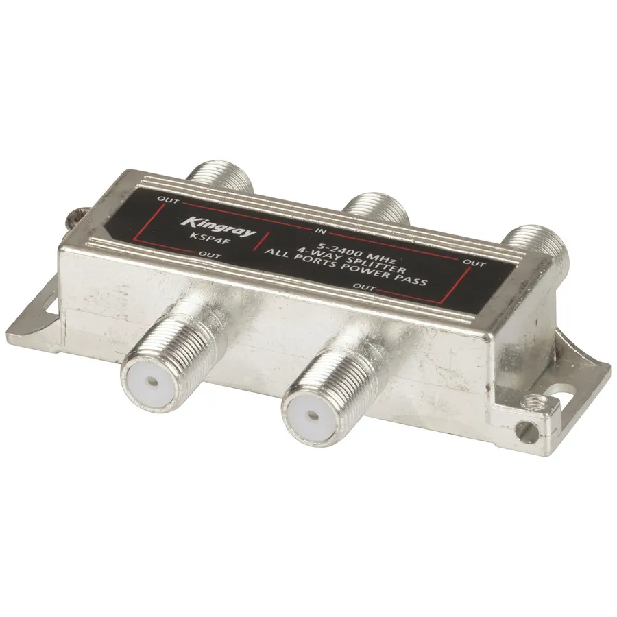 Kingray 4-Way Foxtel® Approved Splitter | Jaycar Australia