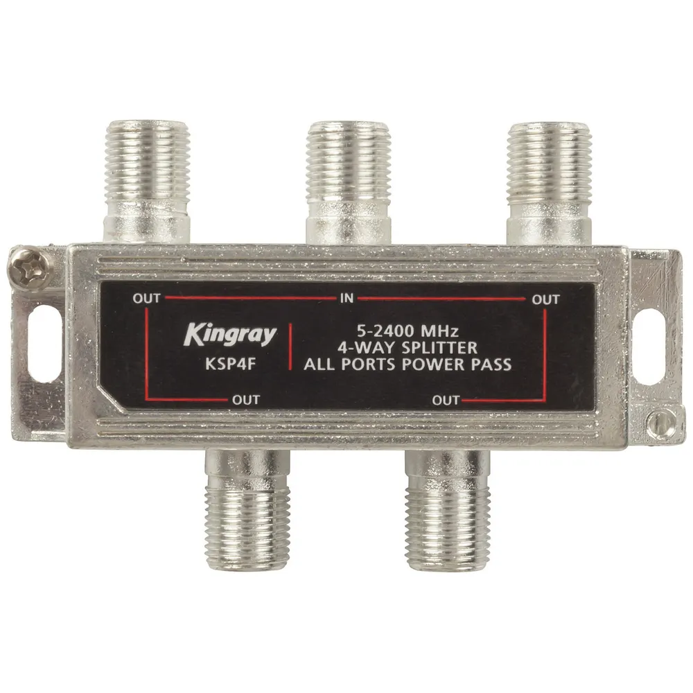 Kingray 4-Way Foxtel® Approved Splitter | Jaycar Australia