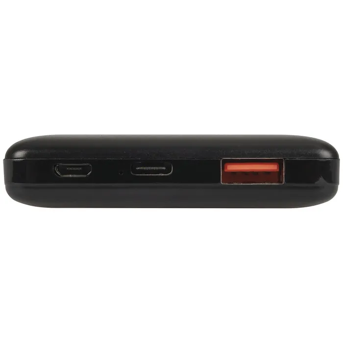 Powertech 10,000mAh Power Bank with USB-C and USB-A Ports in Black ...