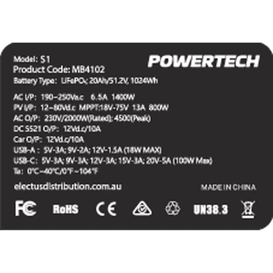 2000W 1024Wh Power Station | Jaycar Australia