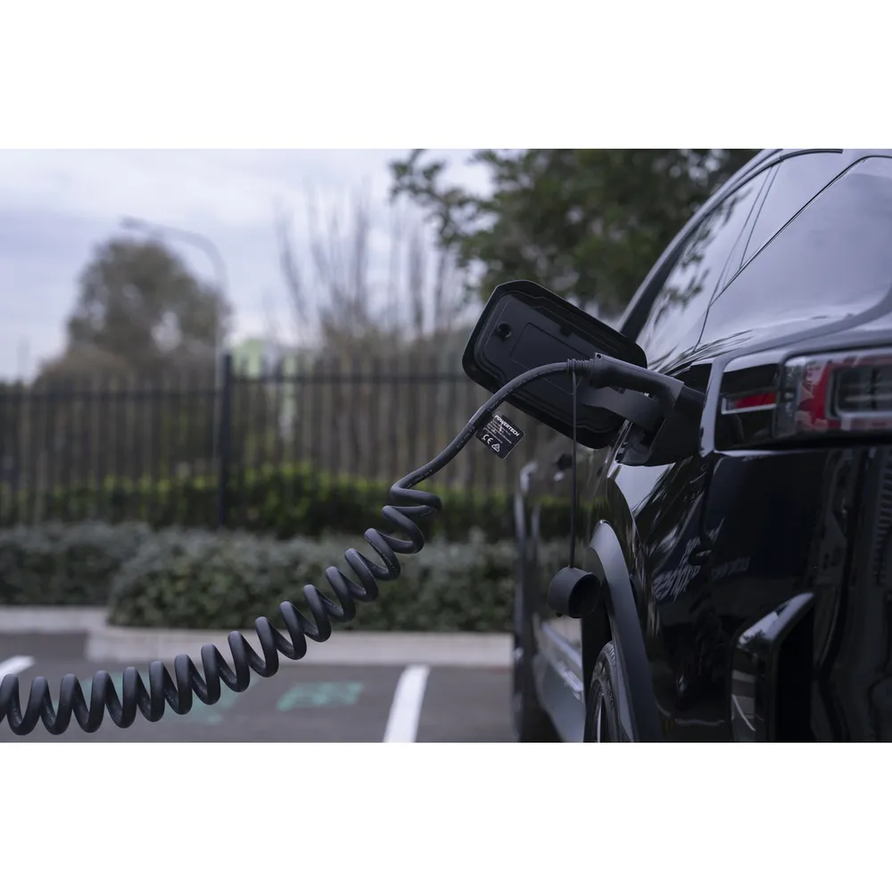 Type 2 Type 2 Coiled AC EV Charging Cable 7M 22kW | Jaycar Australia