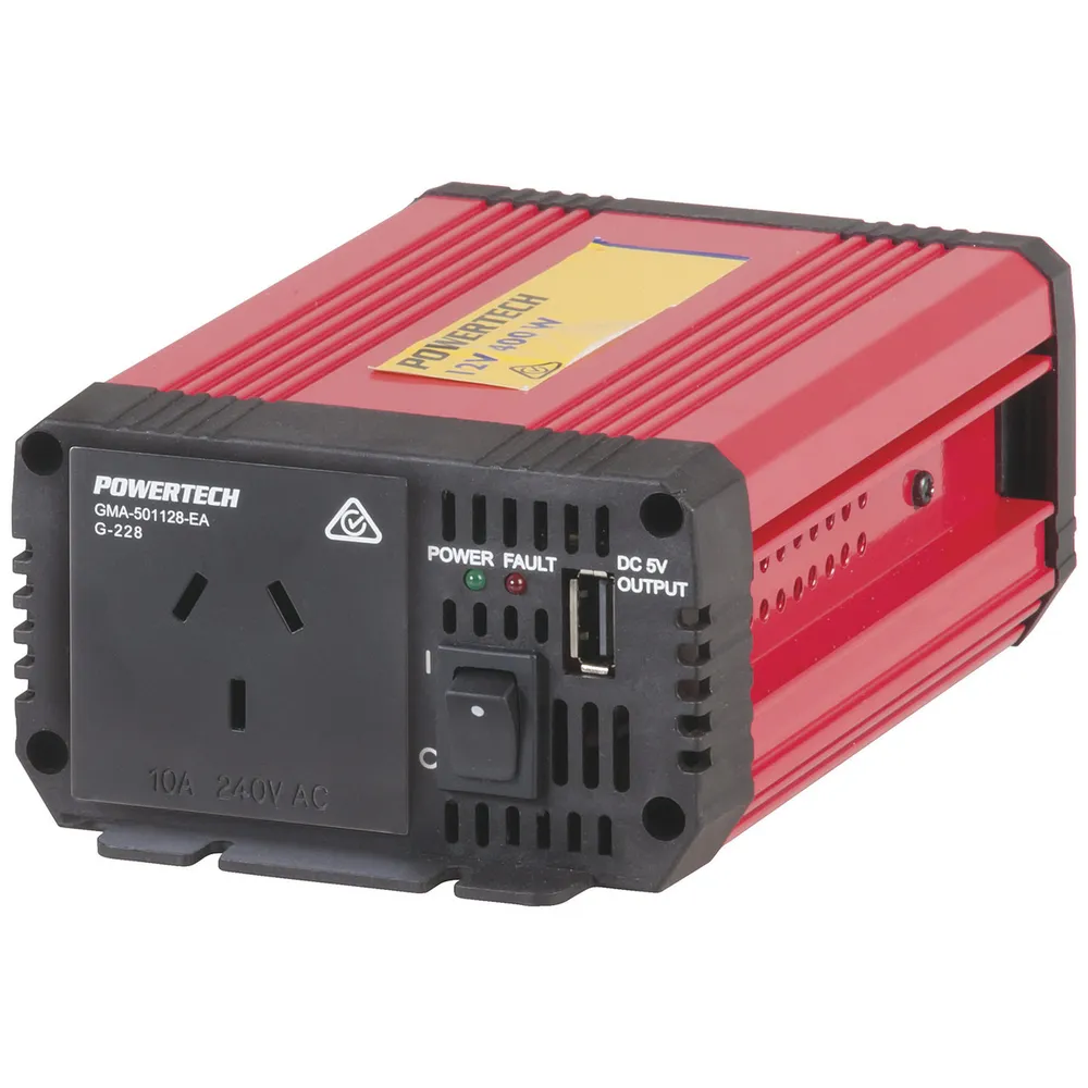 150W (450W Surge) 12VDC to 240VAC Inverter with USB | Jaycar Australia