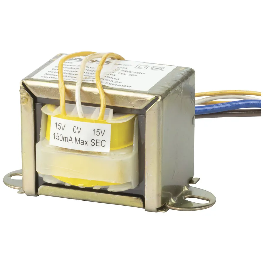 9V, 1.35VA 150mA Centre Tapped - Type 2840 Transformer | Jaycar Australia