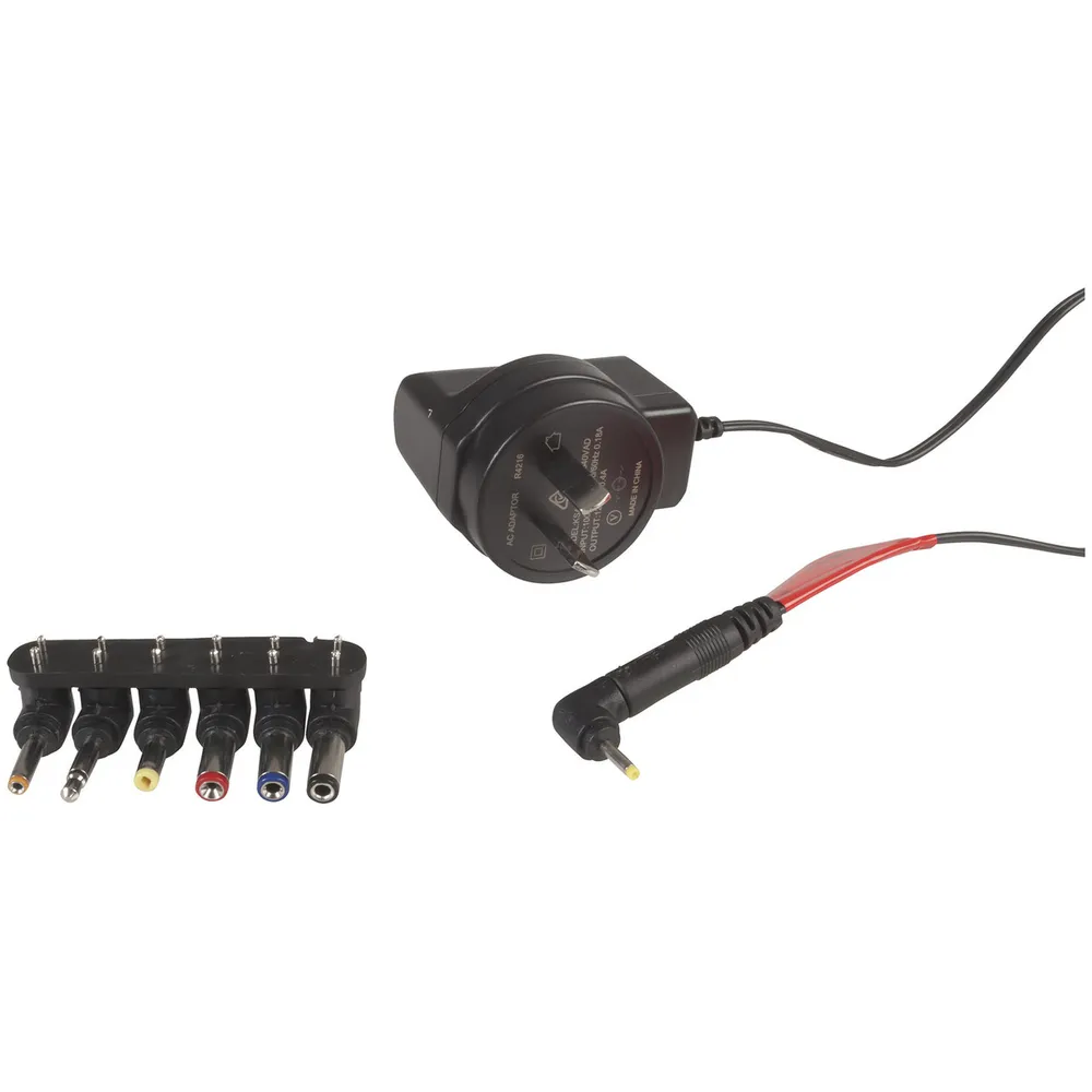 12V DC 1.5A Slim Power Supply 7DC Plugs | Jaycar Australia