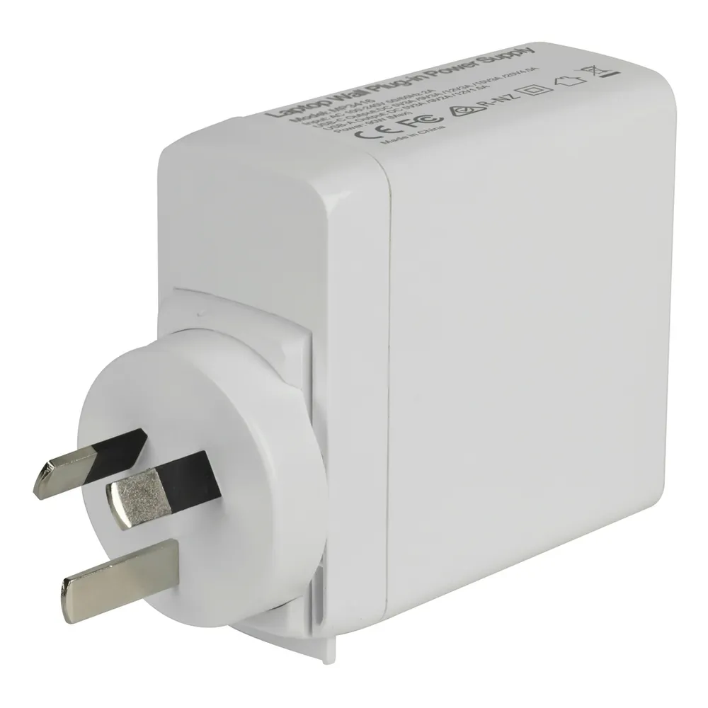 5-20V 100W Laptop Wall Plugin Power Supply with 2 x USB-C (PD 3.0/QC4.0 ...