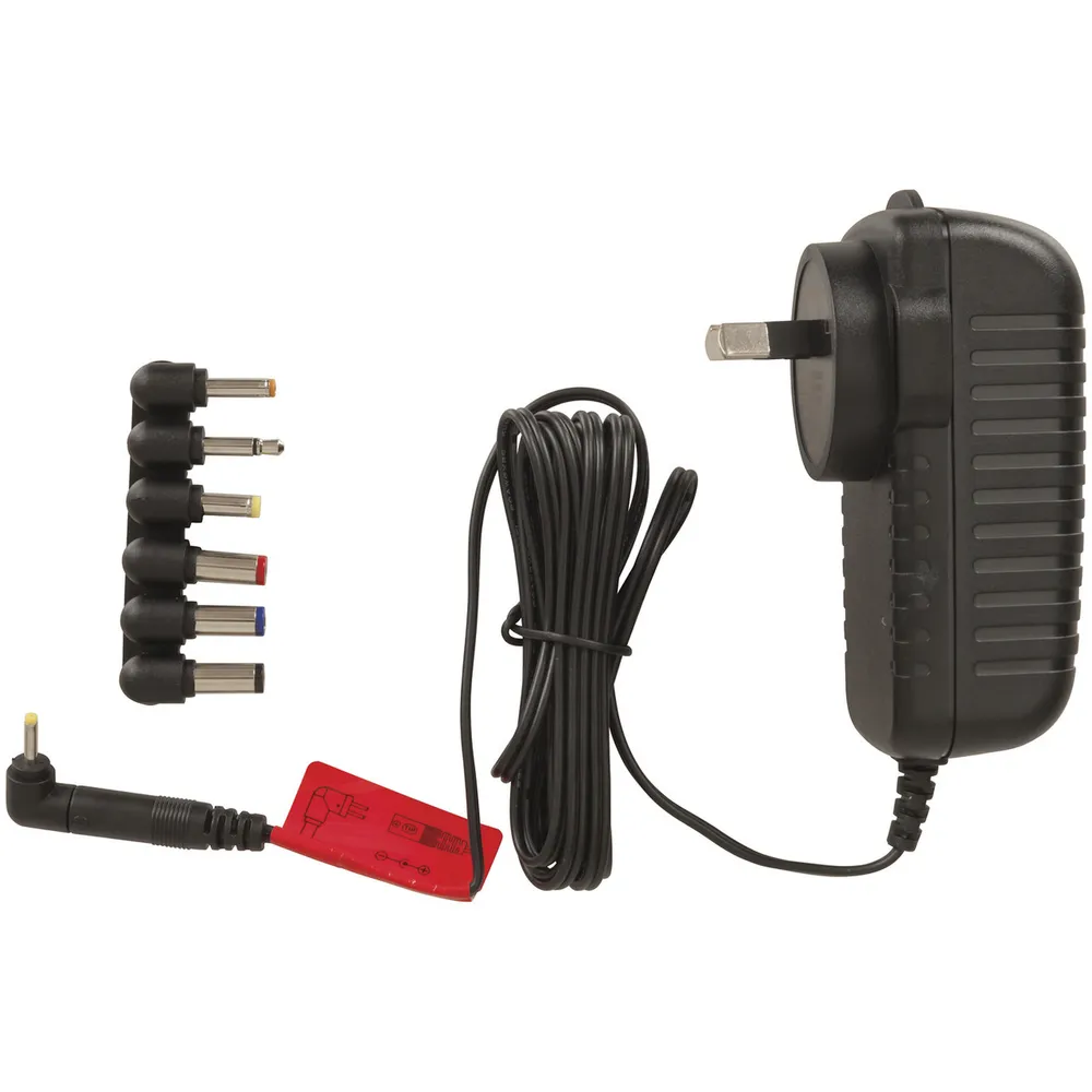 15V DC 2A Power Supply 7DC Plugs | Jaycar Australia
