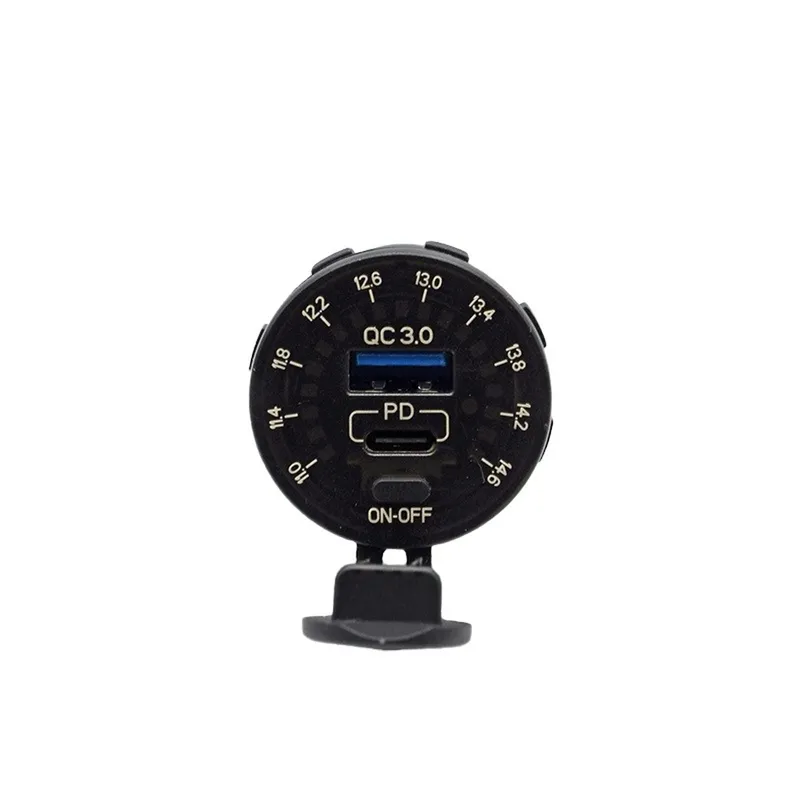 Fast Car Charger Converter 12V/24 DC to USBC 3.0 and 36W PD and On/Off ...