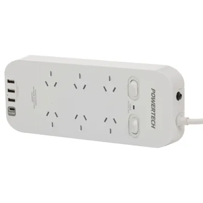 6 way Powerboard with 6 switches and Surge Overload Protection | Jaycar ...