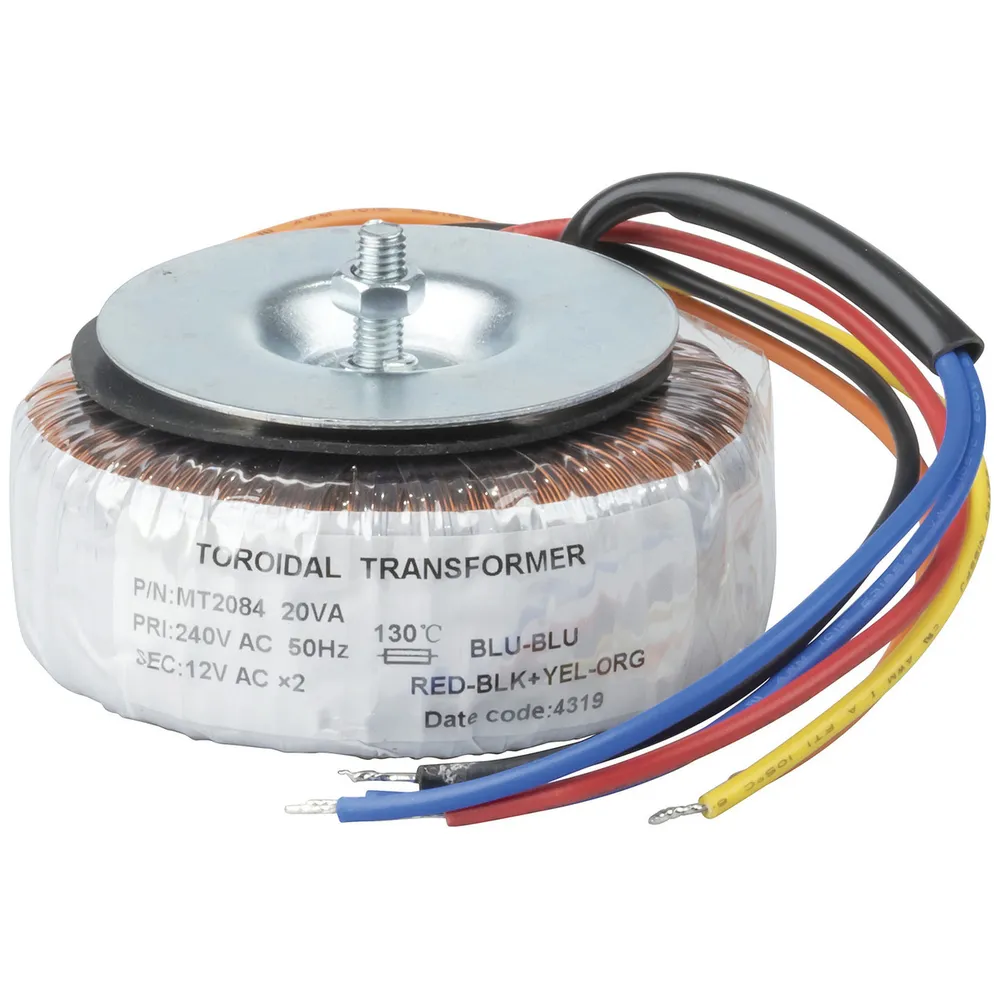 12V-0-12V 20VA Toroidal Transformer - Low Profile | Jaycar Australia