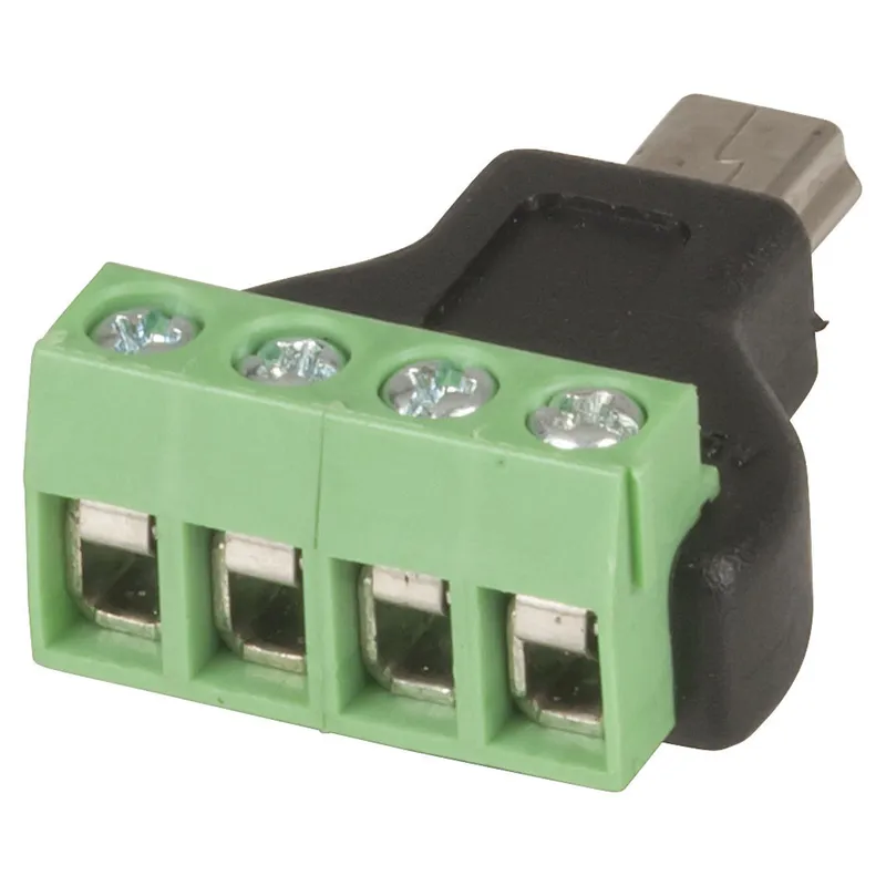 USB 2.0 Mini B Plug to 4-Way Screw Terminal Header Adaptor | Jaycar ...