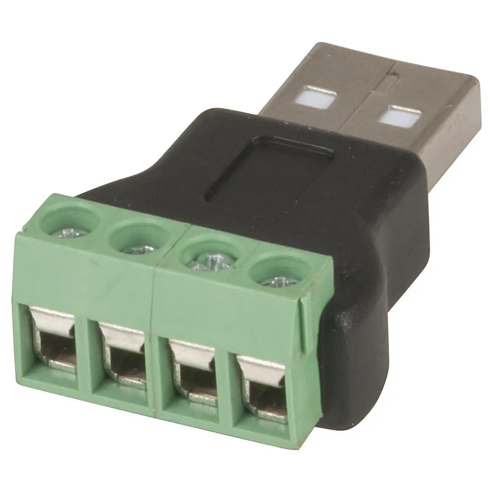 USB 2.0 Type-A Plug to 4-Way Screw Terminal Header Adaptor | Jaycar ...