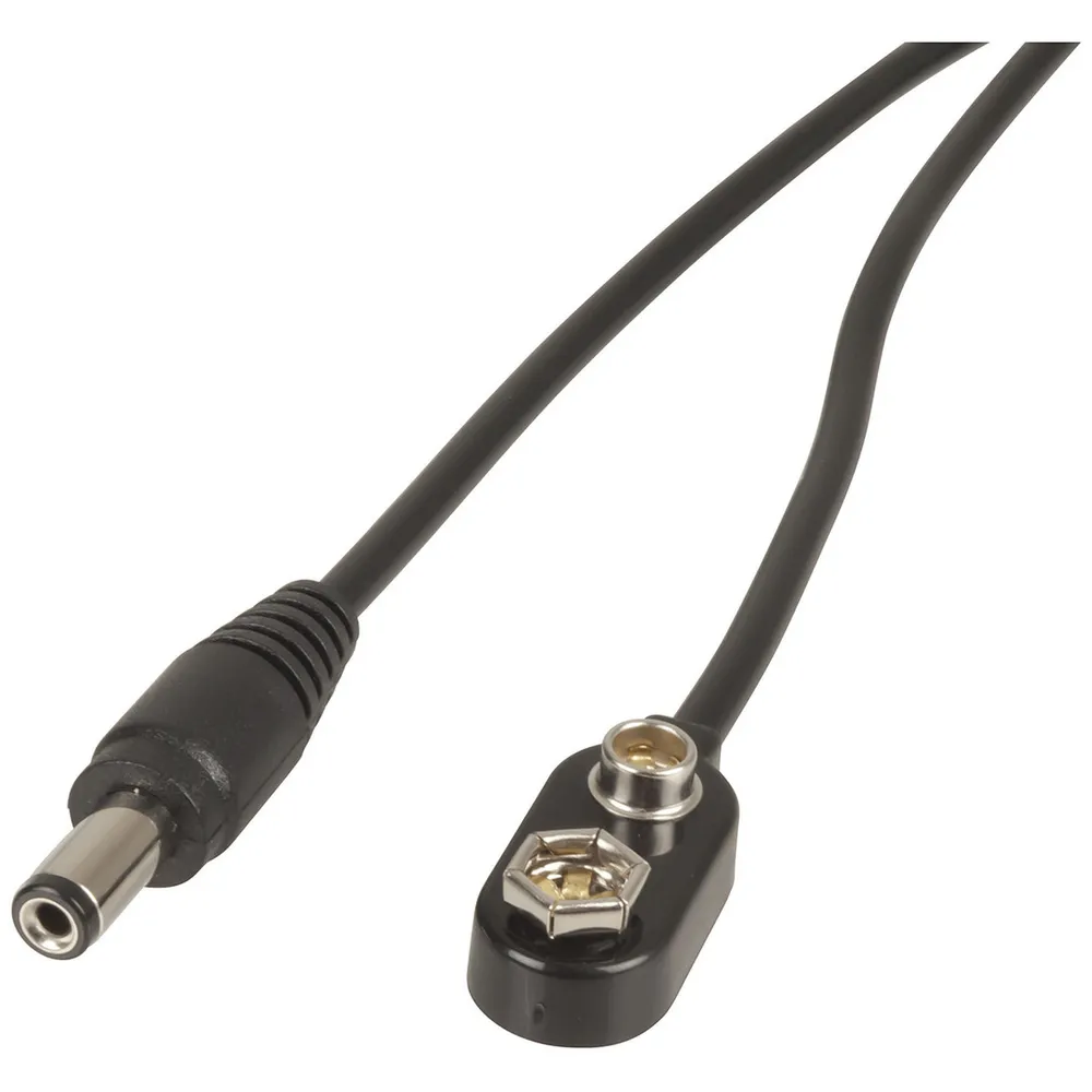 9V Battery Snap DC Cable 2.1MM plug 0.3M | Jaycar Australia