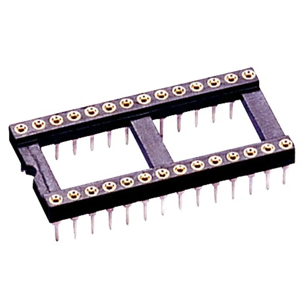 40 Pin Gold Insert Machined Pin IC Socket | Jaycar Australia