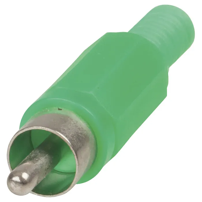 RCA Plug Plastic Green | Jaycar Australia
