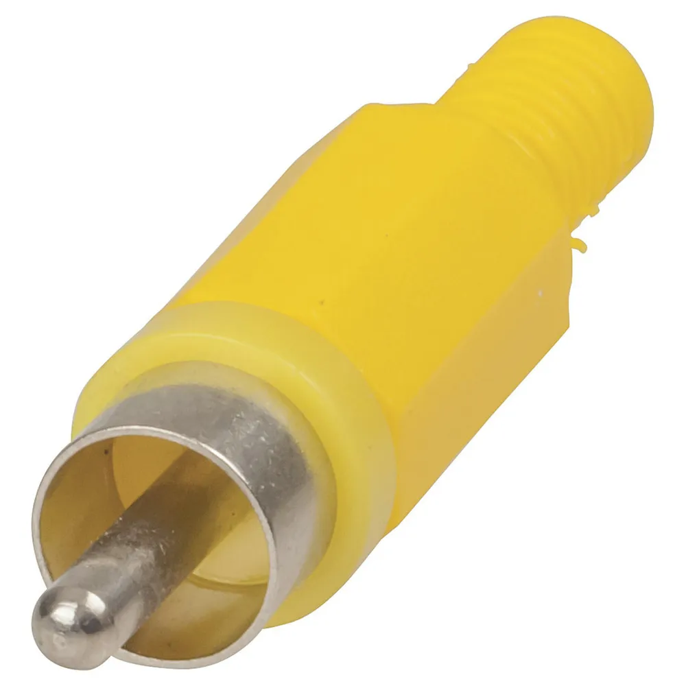 Yellow RCA Plug - PLASTIC | Jaycar Australia