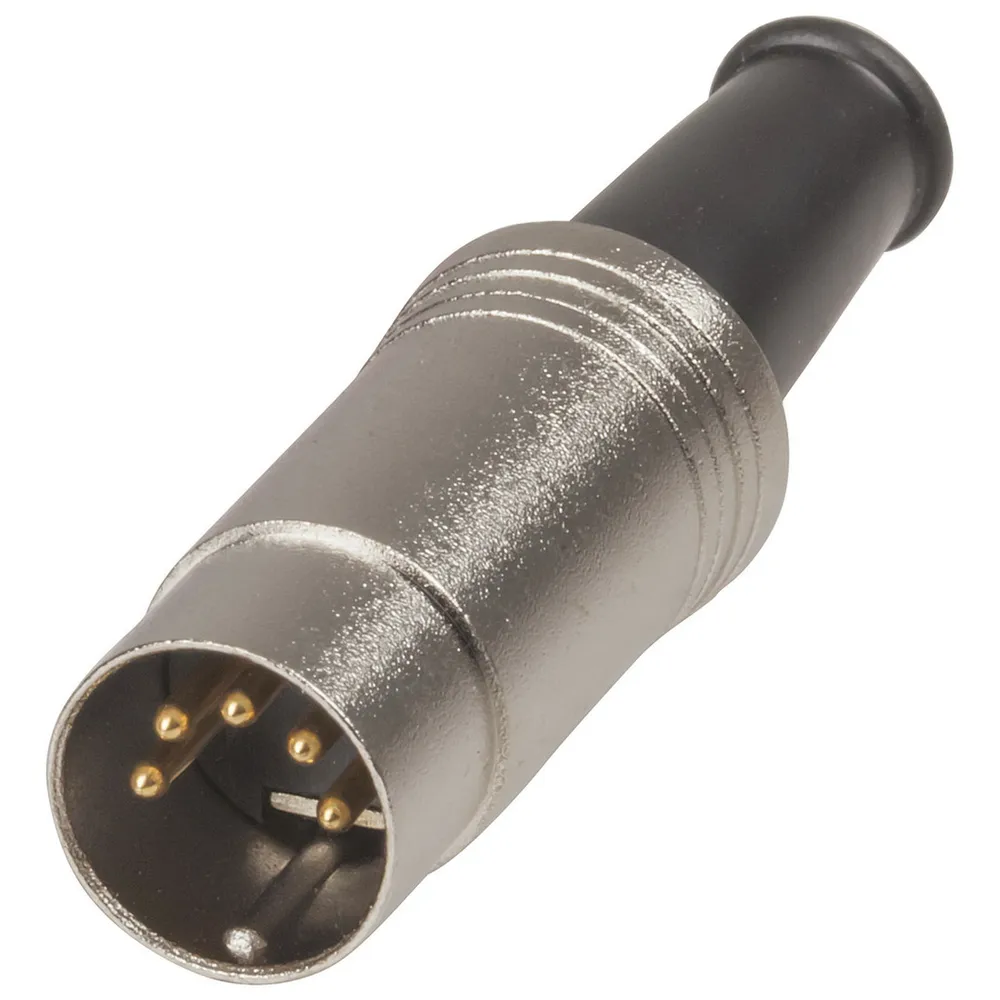 5 Pin DIN Plug - Metal Case | Jaycar Australia