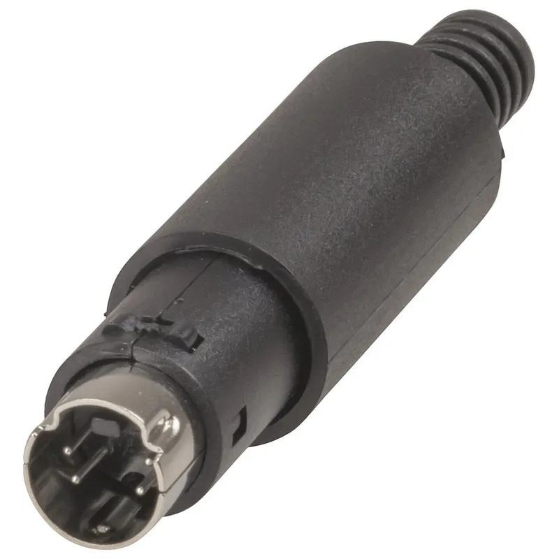 4 Pin Mini DIN Plug | Jaycar Australia