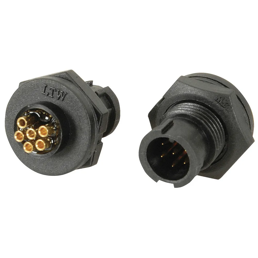IP67 6 Pin Panel Mount Plug | Jaycar Australia