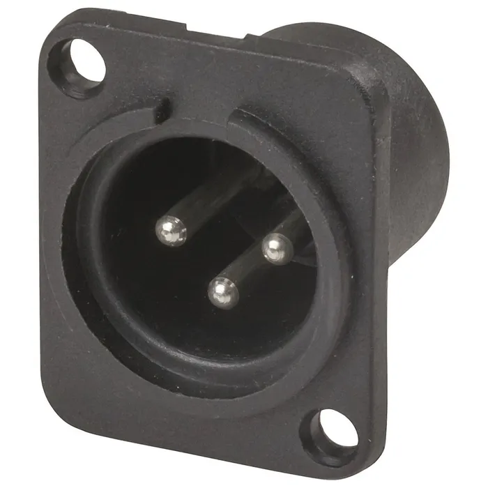 3 Pin Plastic Chassis Male Cannon Type Connector | Jaycar Australia