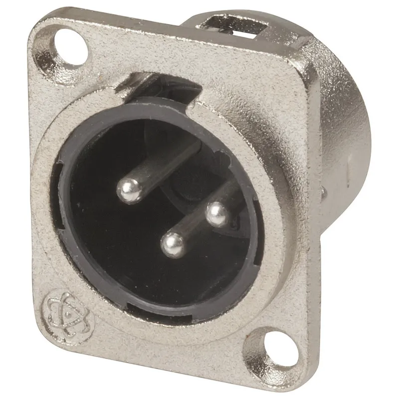 3 Pin Small Size Chassis Male Cannon Type Connector | Jaycar Australia
