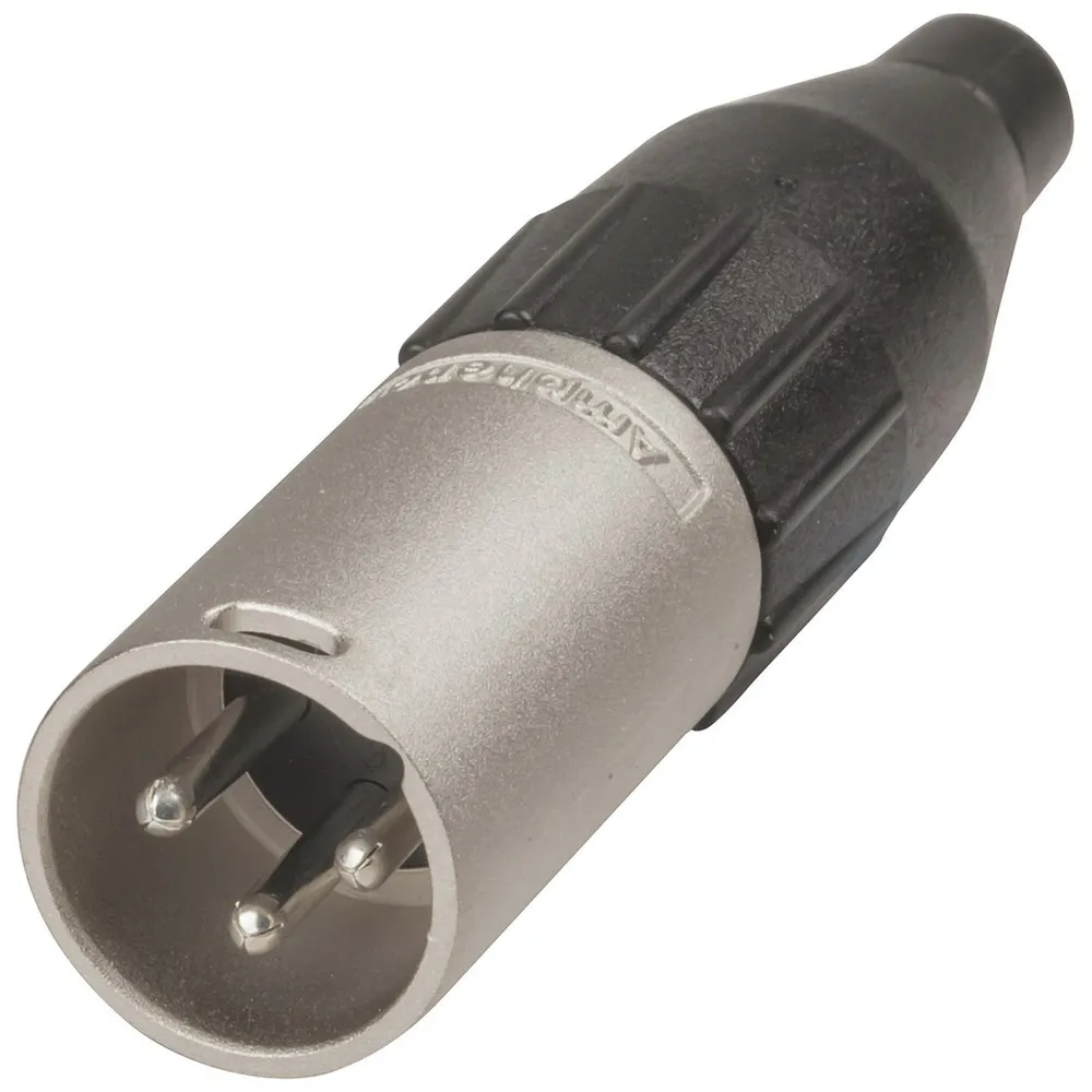 Amphenol 3 Pin Line Male Plug Cannon Type Connector | Jaycar New Zealand