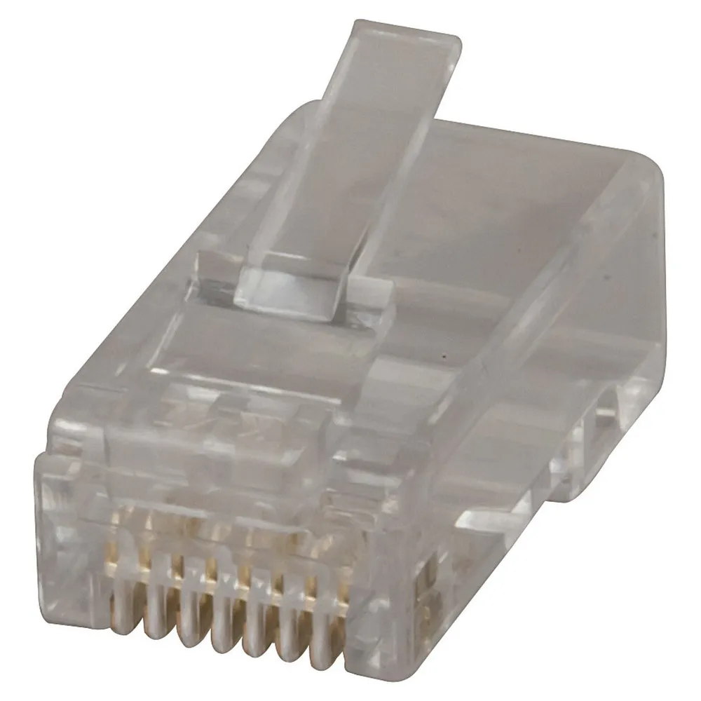RJ45 Modular Plugs for Stranded and Solid Cat 6 Cable Pack of 10 ...
