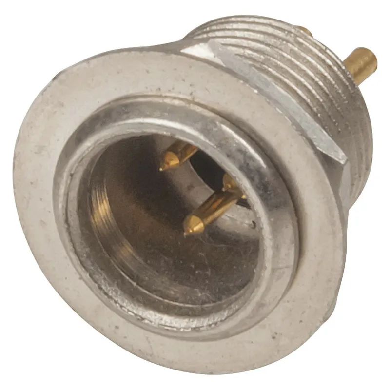 Amphenol Chassis Mount D-Series panel mounted XLR plug | Jaycar Australia