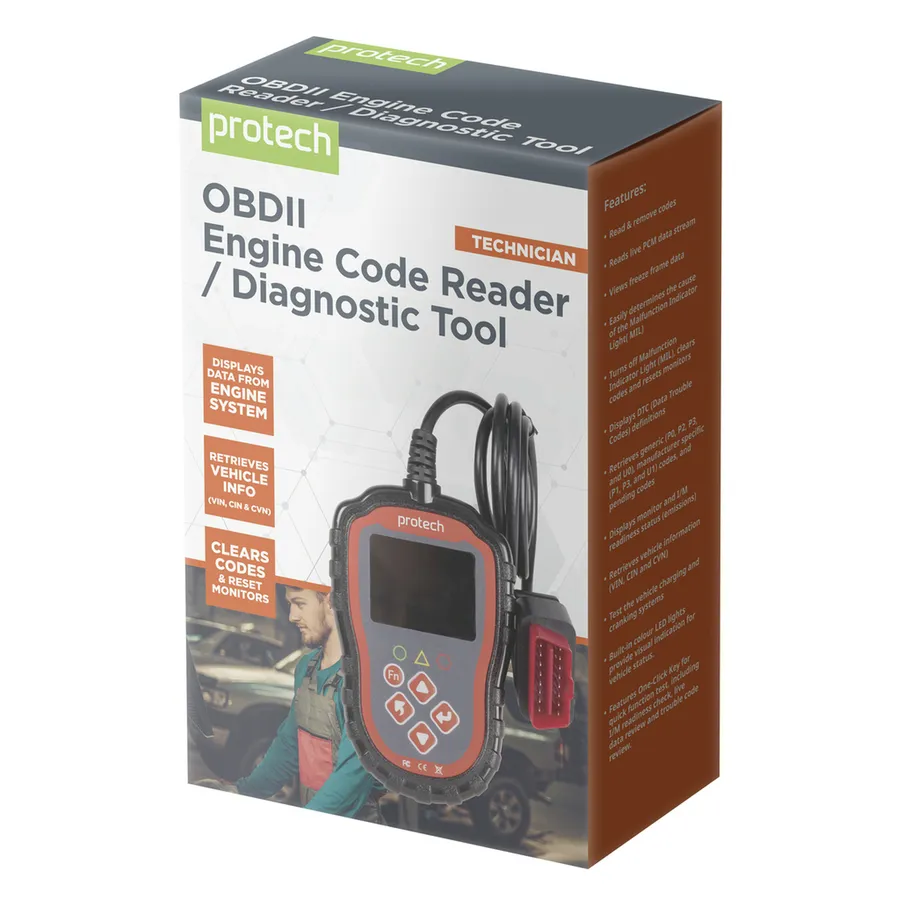 OBD-II Engine Code Reader/Diagnostic Tool with 2.4in LCD | Jaycar Australia