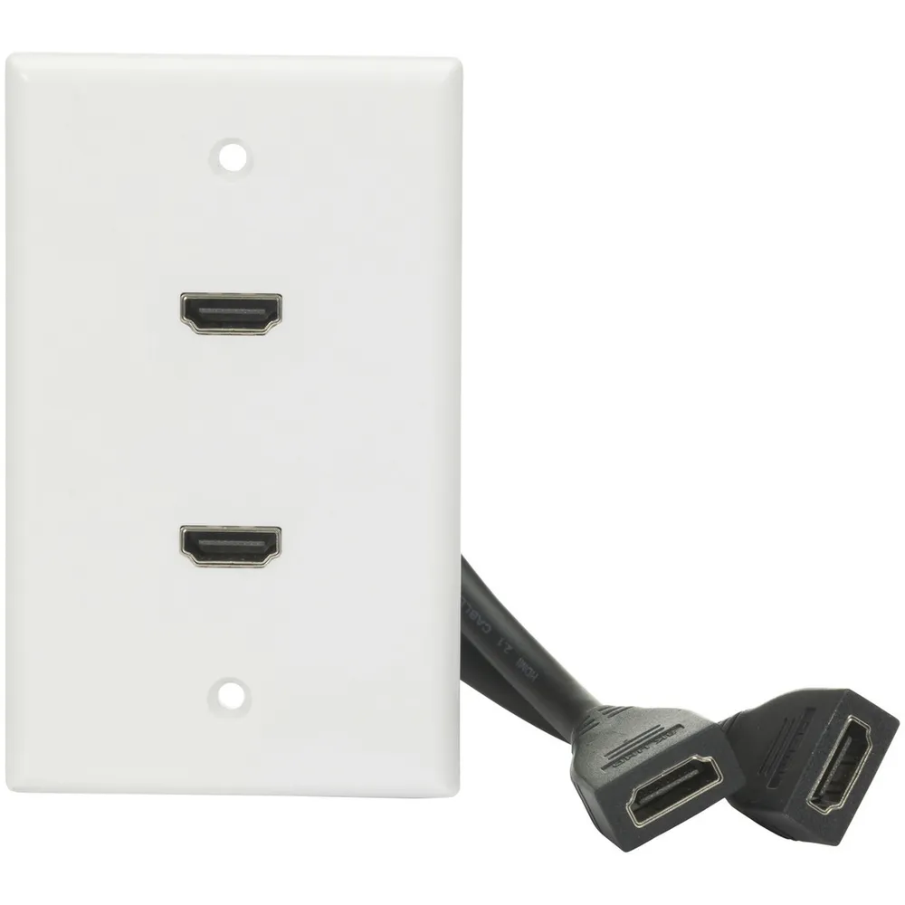 Dual HDMI 2.1 Wall Plate with Flylead | Jaycar Australia