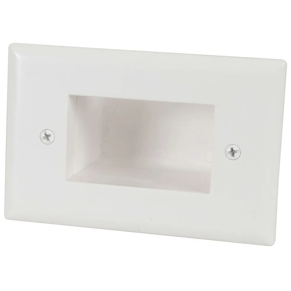 Recessed Cable Entry Wall Plate - Large | Jaycar Australia
