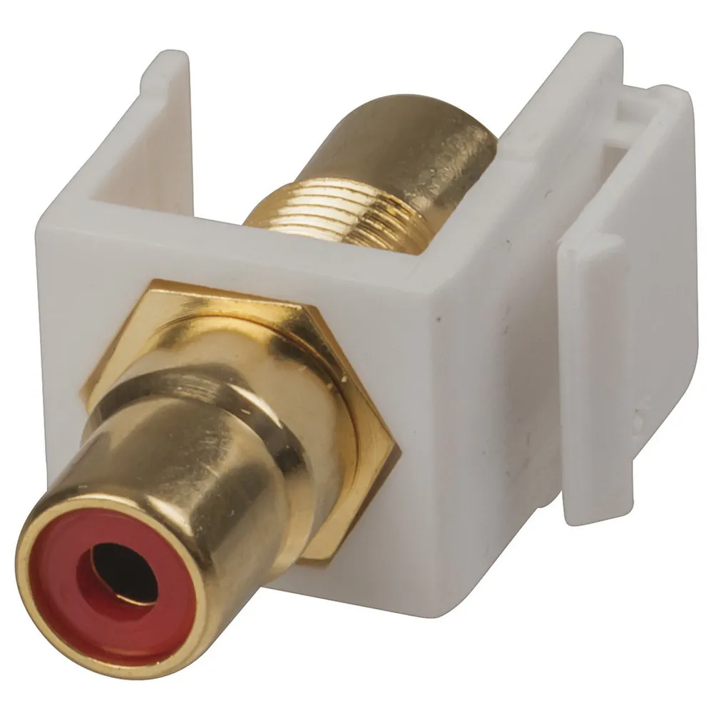 Keystone Insert RCA - RCA Skt Red | Jaycar Australia