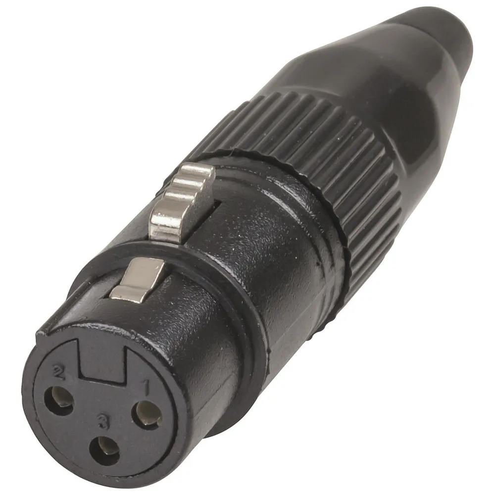 3 Pin Line Male Cannon Type Connector | Jaycar New Zealand