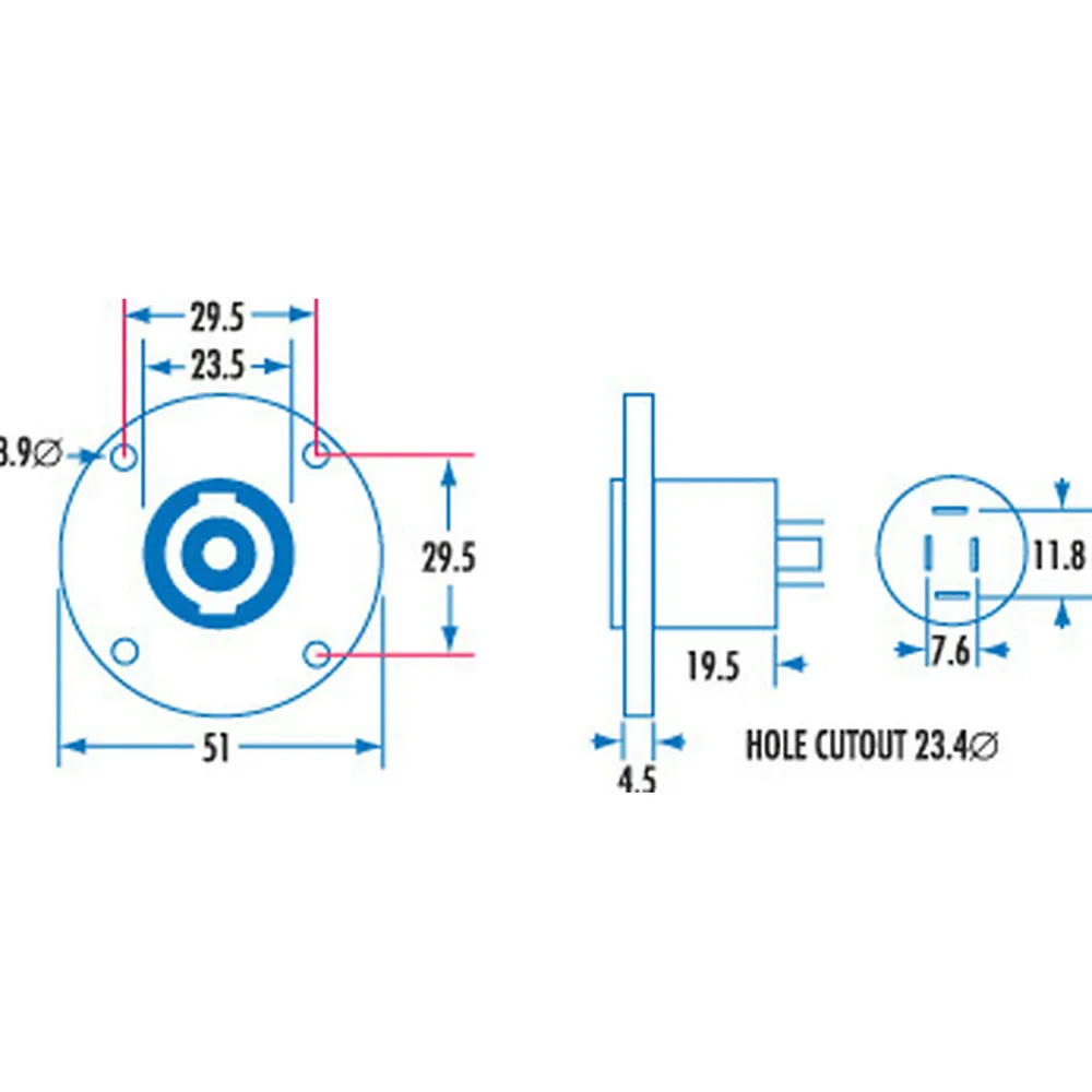 Round Speaker BIN Socket | Jaycar Australia