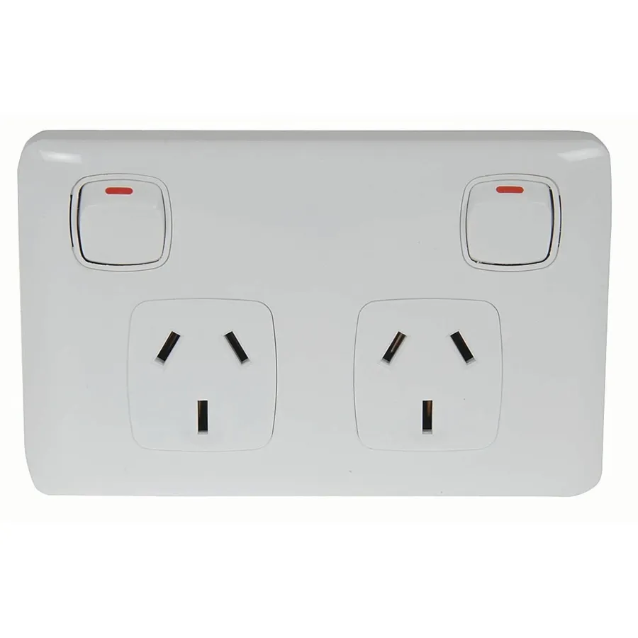 10A Double GPO Power Point with Extra Switch | Jaycar Australia