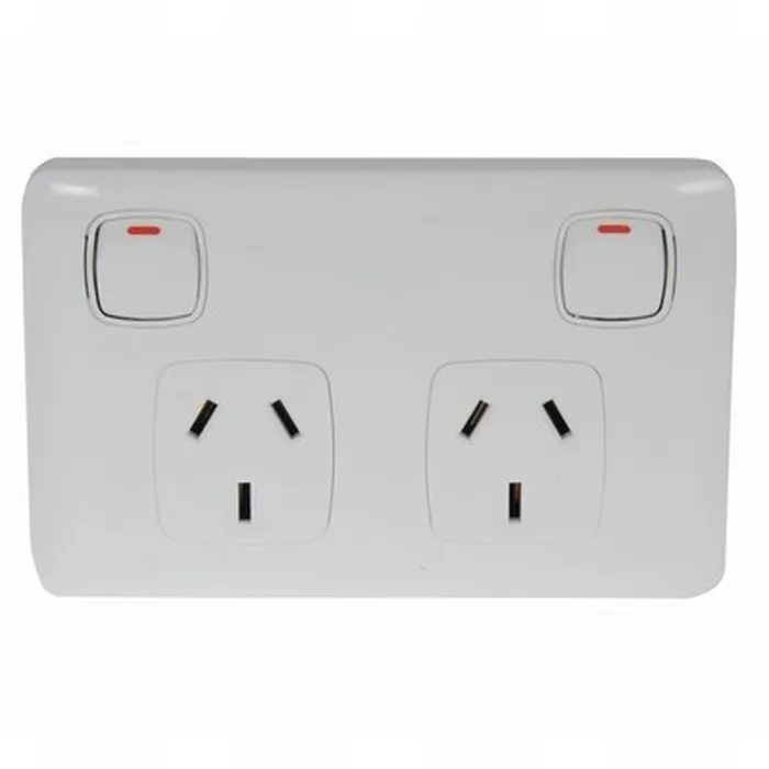 10A Double GPO Power Point with Extra Switch | Jaycar Australia
