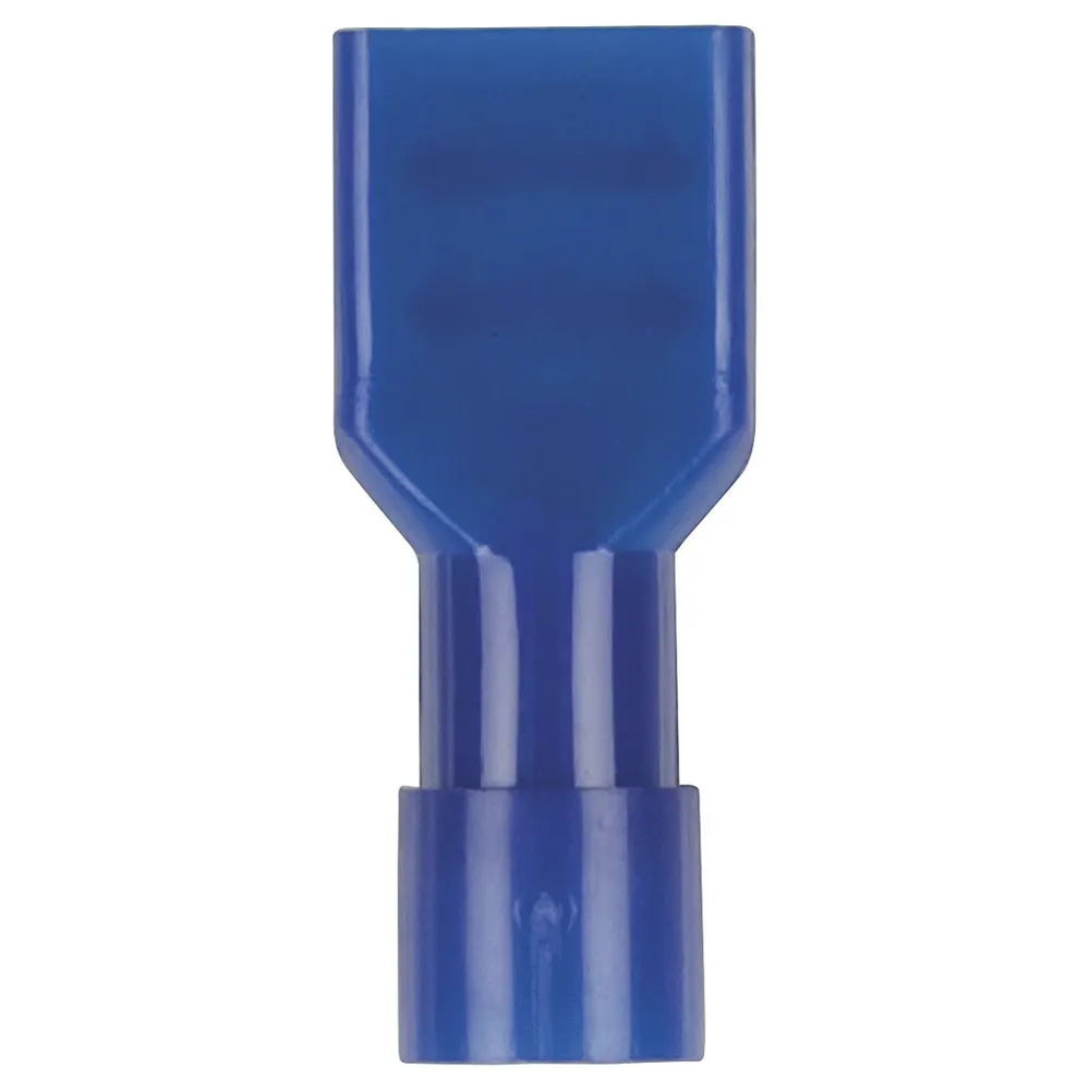 Fully Insulated Female Spade - Blue - Pack of 50 | Jaycar Australia
