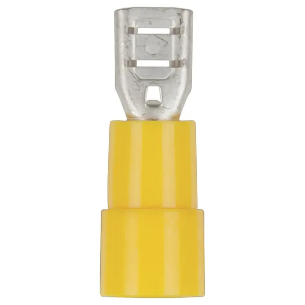 9.5mm Female Spade - Yellow - Pack of 4 | Jaycar Australia