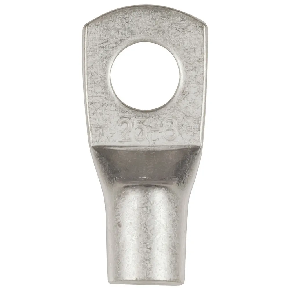 8mm Non-Insulated Eye Terminal 25mm2 4AWG Pack of 4 | Jaycar New Zealand