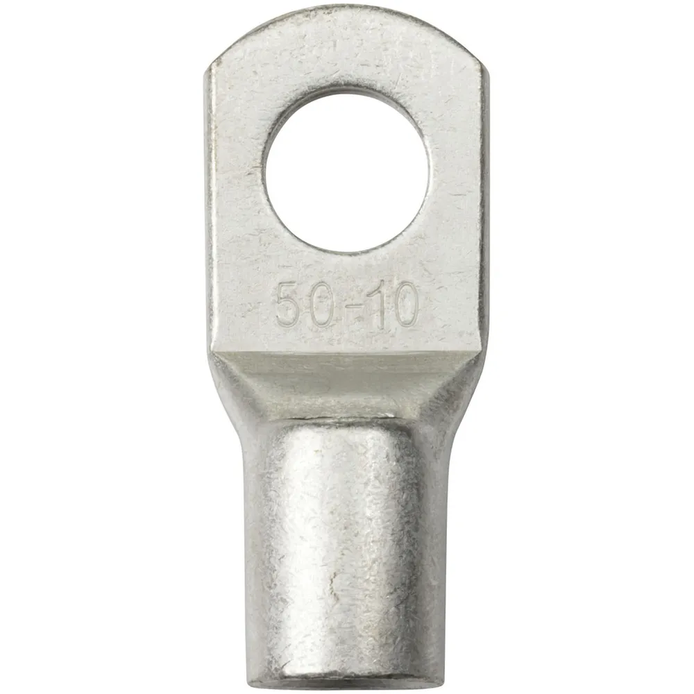 10mm Non-Insulated Eye Terminal 50mm2 1/0AWG Pack of 2 | Jaycar New Zealand