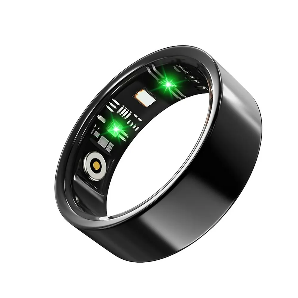 Smart Ring with Charging Case - Small, Black | Jaycar Australia