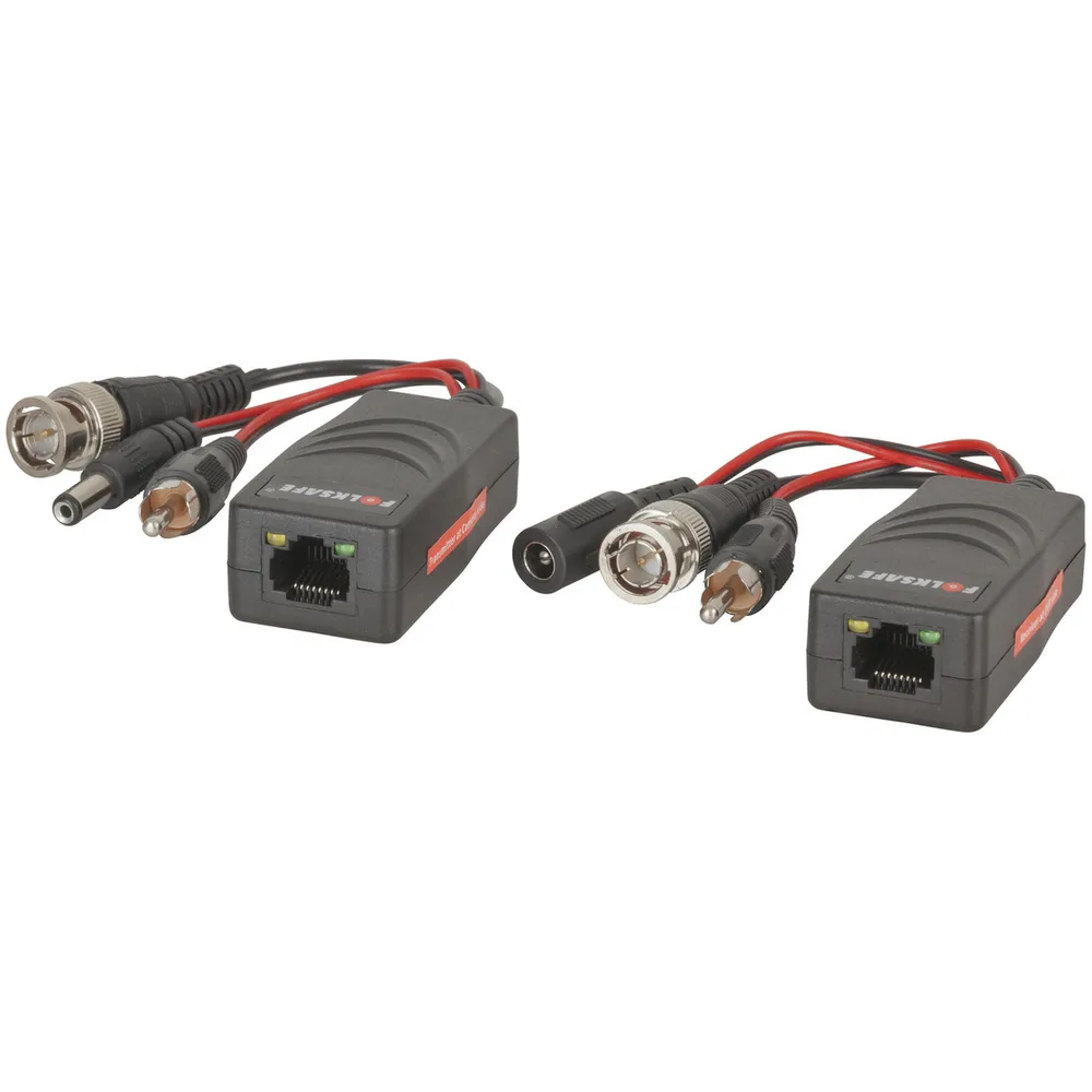 BNC/RCA/Power to Cat5e/6 AHD Video Balun Kit | Jaycar New Zealand