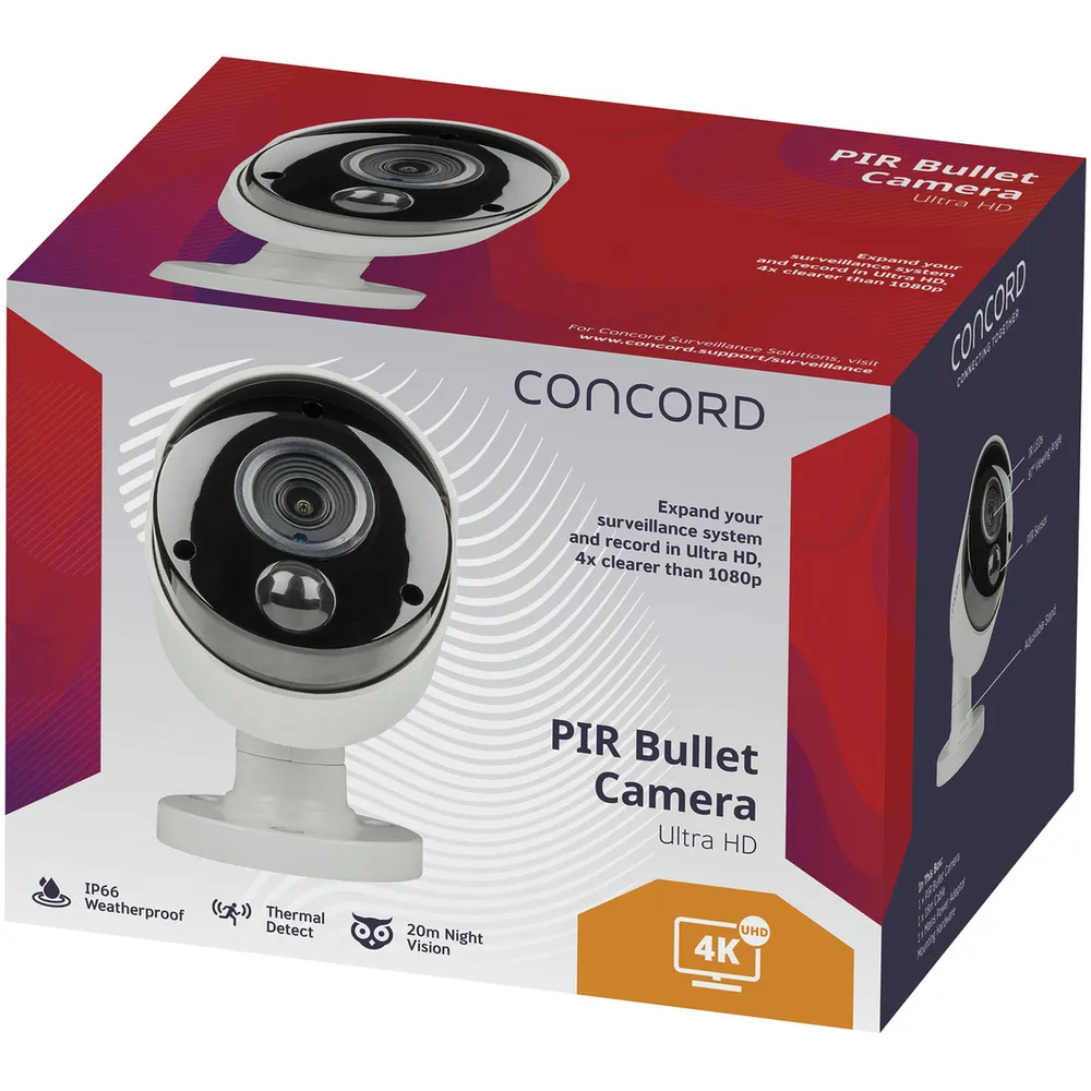 Concord 4K DVR AHD PIR Bullet Camera | Jaycar New Zealand