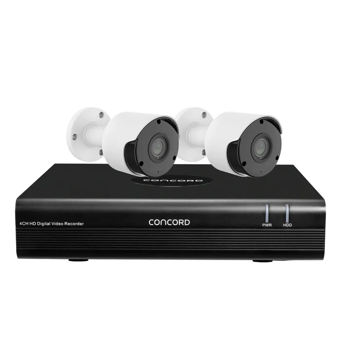 Concord 4CH 1080p HD DVR Kit with 2 x 1080p Bullet Cameras | Jaycar New ...