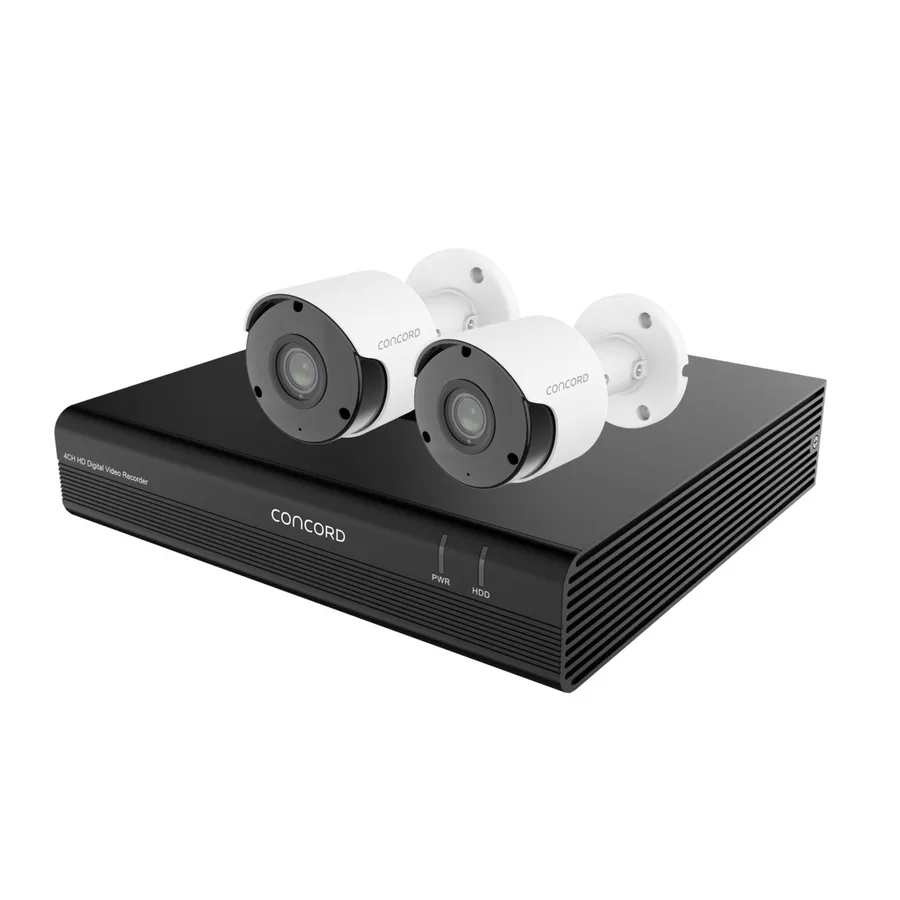Concord 4 Channel HD DVR Kit - 2 x 2MP Bullet Cameras V3 | Jaycar New ...